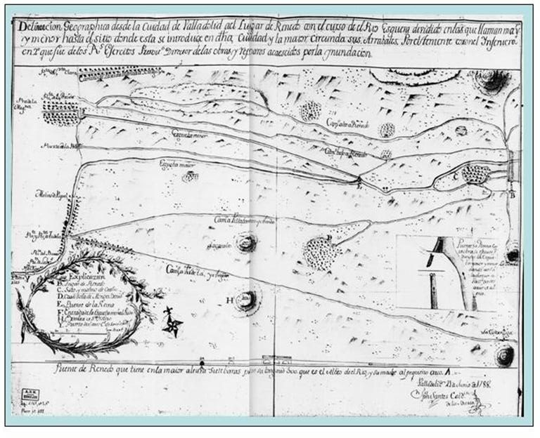 Mapa Esgueva Calderón - Durius Aquæ